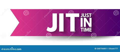 Jit Just In Time Inventory Management Method In Which Goods Are