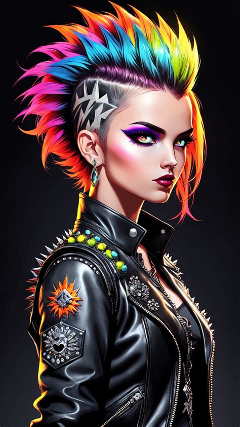 A Rebellious Punk Character By Dion M Playground