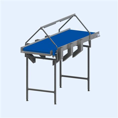 Ee003 Custom Roller Inspection Conveyor Ee003 Roller Sorting Conveyor System Exeter Engineering