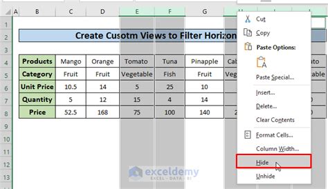 How To Filter Horizontal Data In Excel 3 Methods Exceldemy