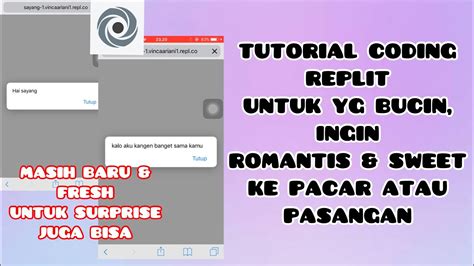 cara buat coding romantis pacar dasar anak it bangunin pacar aja pakai
