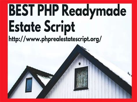 Ppt Real Estate Script Php Readymade Estate Script Powerpoint Presentation Id9054595