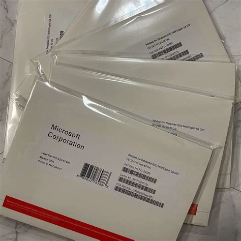 Used Microsoft Windows Server 2022 Datacenter 16 Core 50 Cals New Factory Sealed Ubb Threads