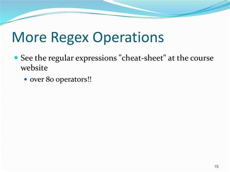 15 Regular Expressions Res Ppt Download