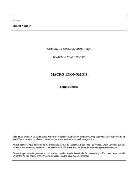 Macroeconomics Problem Set Pdf