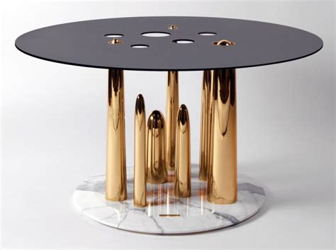 Richard Yasmines Glory Holes Tables Has Brass Dildos For Legs