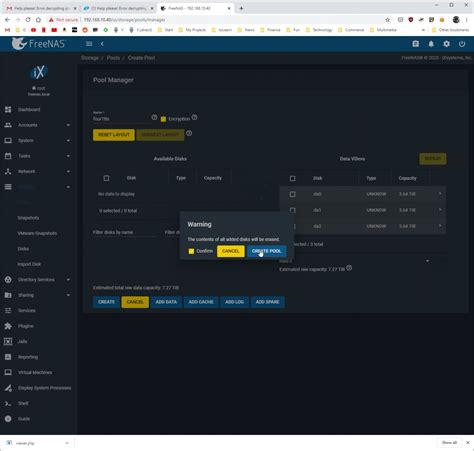 Help Please Error Decrypting Pool Freenas 113 Beta Truenas Community