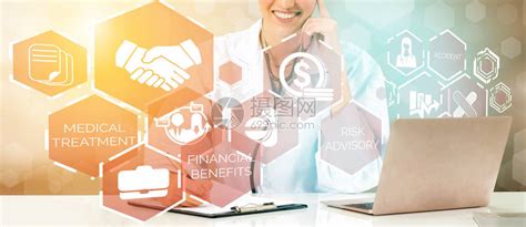 健康保险概念医院生与健康保险相关的图标形界面显示医疗人员资金规划风险管理医高清图片下载 正版图片506169257 摄图网