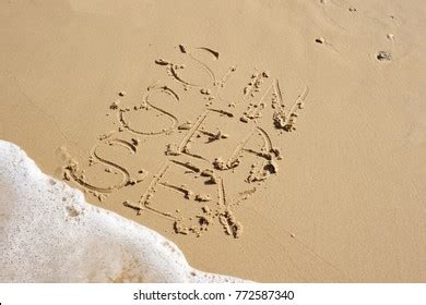 Sun Sea Sex Written Sand Wave Stock Photo 772587340 Shutterstock