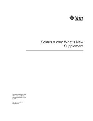 Fillable Online Solaris What S New Supplement Oracle Documentation Fax Email Print