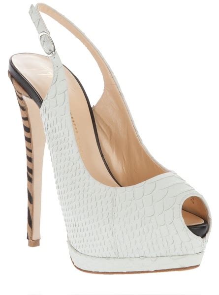 Giuseppe Zanotti Python Peau Sandale Giuseppe Zanotti Heels