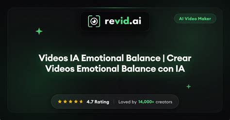 Videos Ia Emotional Balance Crear Videos Emotional Balance Con Ia
