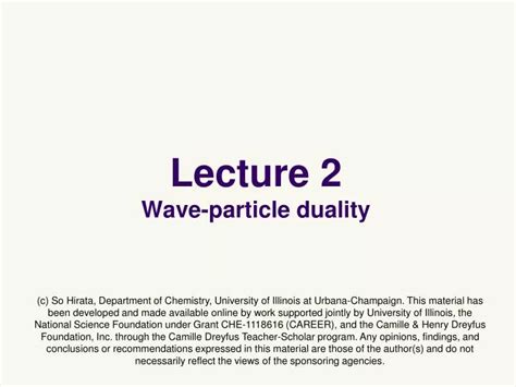 Ppt Lecture 2 Wave Particle Duality Powerpoint Presentation Free