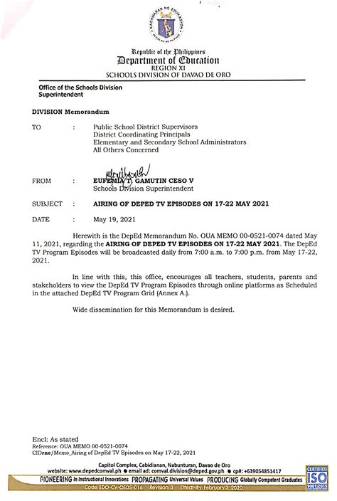 Di Deped Davao De Oro Curriculum Implementation Division Facebook