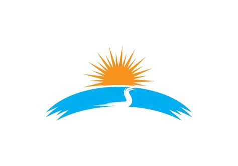 Premium Vector Sun Over Horizon