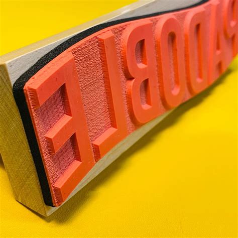 Stamp House 주문제작 단풍나무 와이드 스탬프 다양한 폭의 스탬프를 원하는 길이로 제작하실