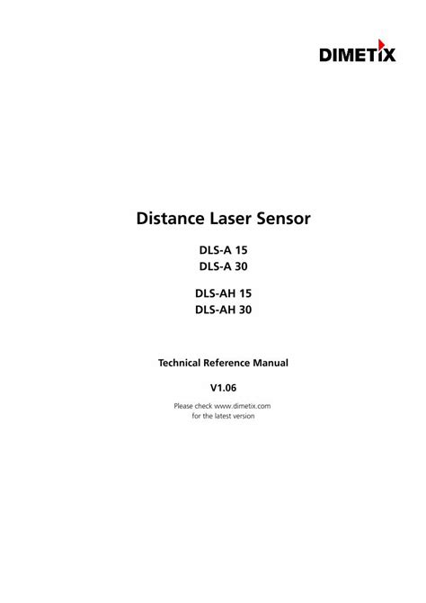 Pdf Distance Laser Sensor Laser Distance Measurement Dokumentips