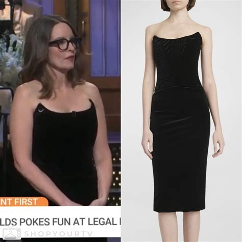 The Morning Show Ca February 2025 Tina Feys Velvet Corset Dress
