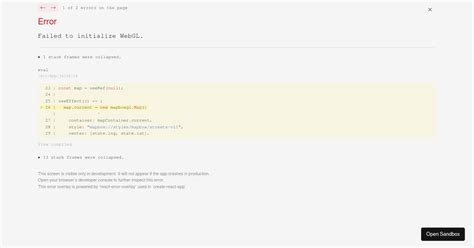 Mapbox Gl React Hooks Codesandbox