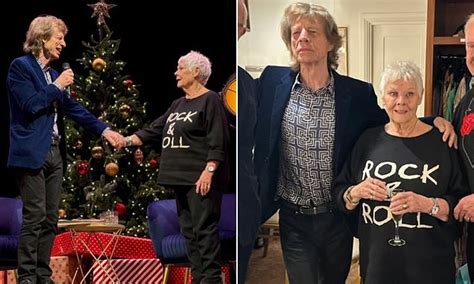 Judi Dench 91 Is Surprised On Stage By Her Idol Mick Jagger 82 At