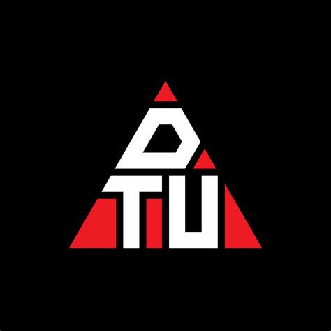 Dtu Triangle Letter Logo Design With Triangle Shape Dtu Triangle Logo Design Monogram Dtu