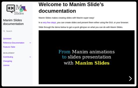 Manim Slides Documentation Homepage Download Scientific Diagram