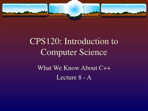 Cps120 Introduction To Computer Science Ppt Download