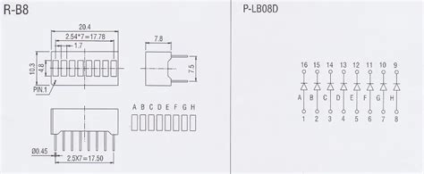 houkem bicolor led array 8 10 12 segment bar graph display