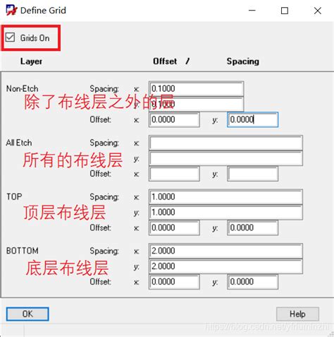 cadence allegro中怎样设置画图区域的栅格点 grids allegro grid csdn博客