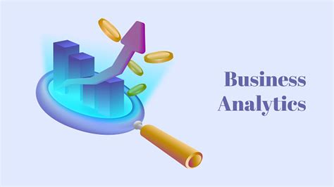 Businessanalyticskonzept Graphdiagramm Com Aus Lupe Glas