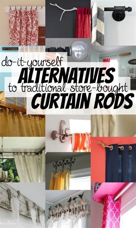 Remodelaholic 25 Creative Diy Curtain Rod Tutorials