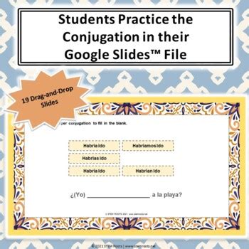 Ir Conditional Perfect Conjugation Spanish Irregular Verbs Google Slides