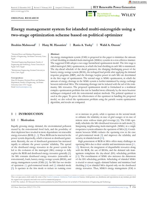 Iet Renewable Power Gen 2023 Mahmoud Energy Management System For