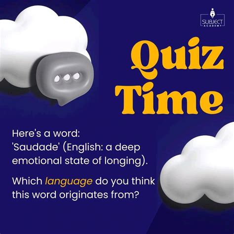 Subject Academy On Linkedin Saudade Languagetrivia Emotions