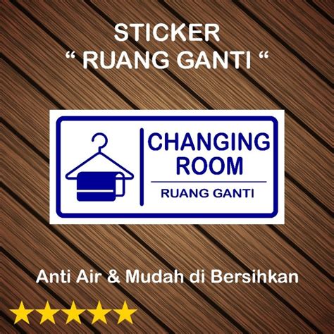 Jual Stiker Ruang Ganti Stiker Kamar Pas Sticker Ruang Ganti Baju Sticker Fitting Room Stiker