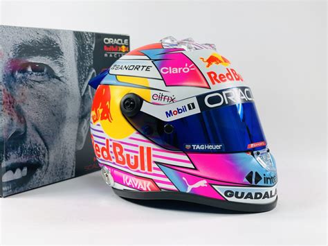 2022 Mini Helmet Checo Perez Miami Gp Scale 12 Gpstore