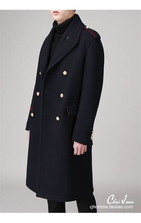 남성 겨울 롱코트 도깨비 공유 견장 코트 세컨웨어 헬로마켓