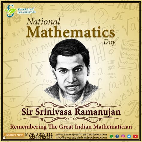 Remembering The Great Indian Mathematician Sir Srinivasa Ramanujan
