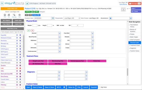 Obgyn Charts™ Efficient Obgyn Ehr System