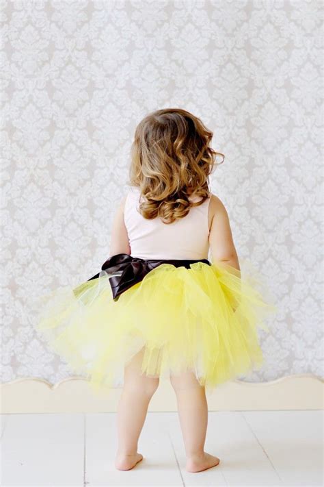 Flower Girl Dress Yellow Tutu Flower Girl Dresss Sewn Tutus Tutus Chic Birthday Tutu 78