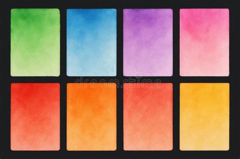 Colorful Gradient Rectangles Arranged In A Neat Grid Layout On A Black