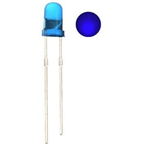 Jual LED Diffused 3mm Blue Biru Lampu Led Diode Super Terang High Quality Jakarta Barat