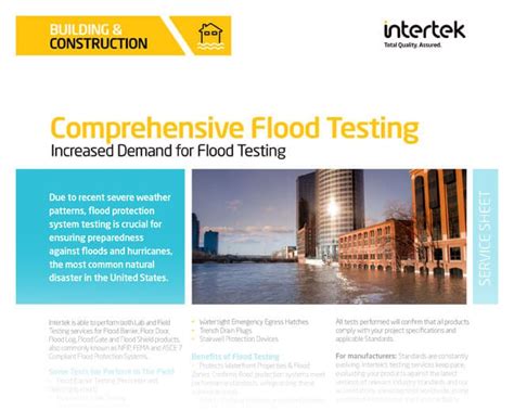 Flood Testing Services