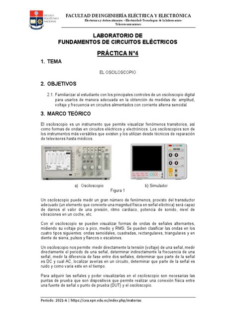 P4 Lab Fundamentos De Circuitos 2021a Pdf Electrónica Voltaje