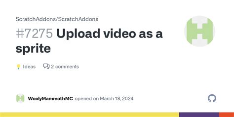 Upload Video As A Sprite ScratchAddons ScratchAddons Discussion