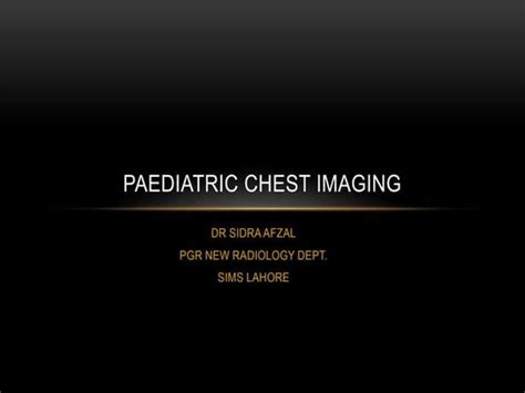 Interpretation Of The Paediatric Chest X Ray Pdf