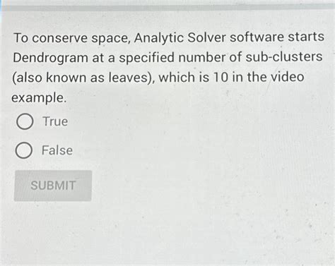 Solved To Conserve Space Analytic Solver Software Starts Chegg