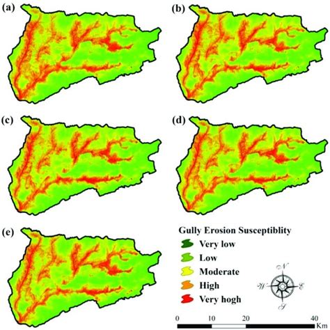 Gully Erosion Susceptibility Mapping Using The Svm Model A 5050