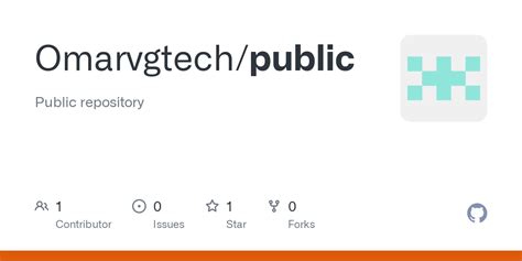 Github Omarvgtechpublic Public Repository