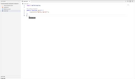 Transforming Message Formats The Ballerina Programming Language